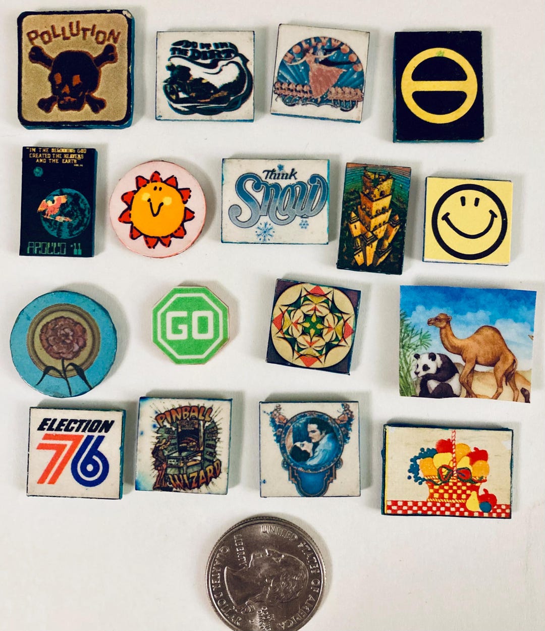 Micro Mini Vintage 1970’s Magnets-pinball Wizard,geometric,do It in ...