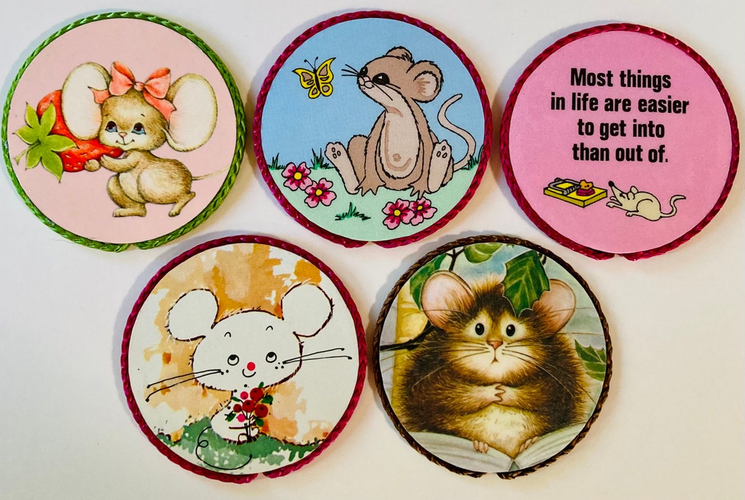 Mouse Magnets-your Choice of Cute Mouse Magnets, Handmade in 1980's or ...
