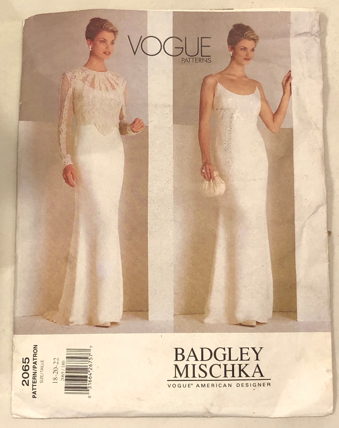 Vintage Vogue Badgley Mischka Pattern 2065. Vogue's Bridal Design ...