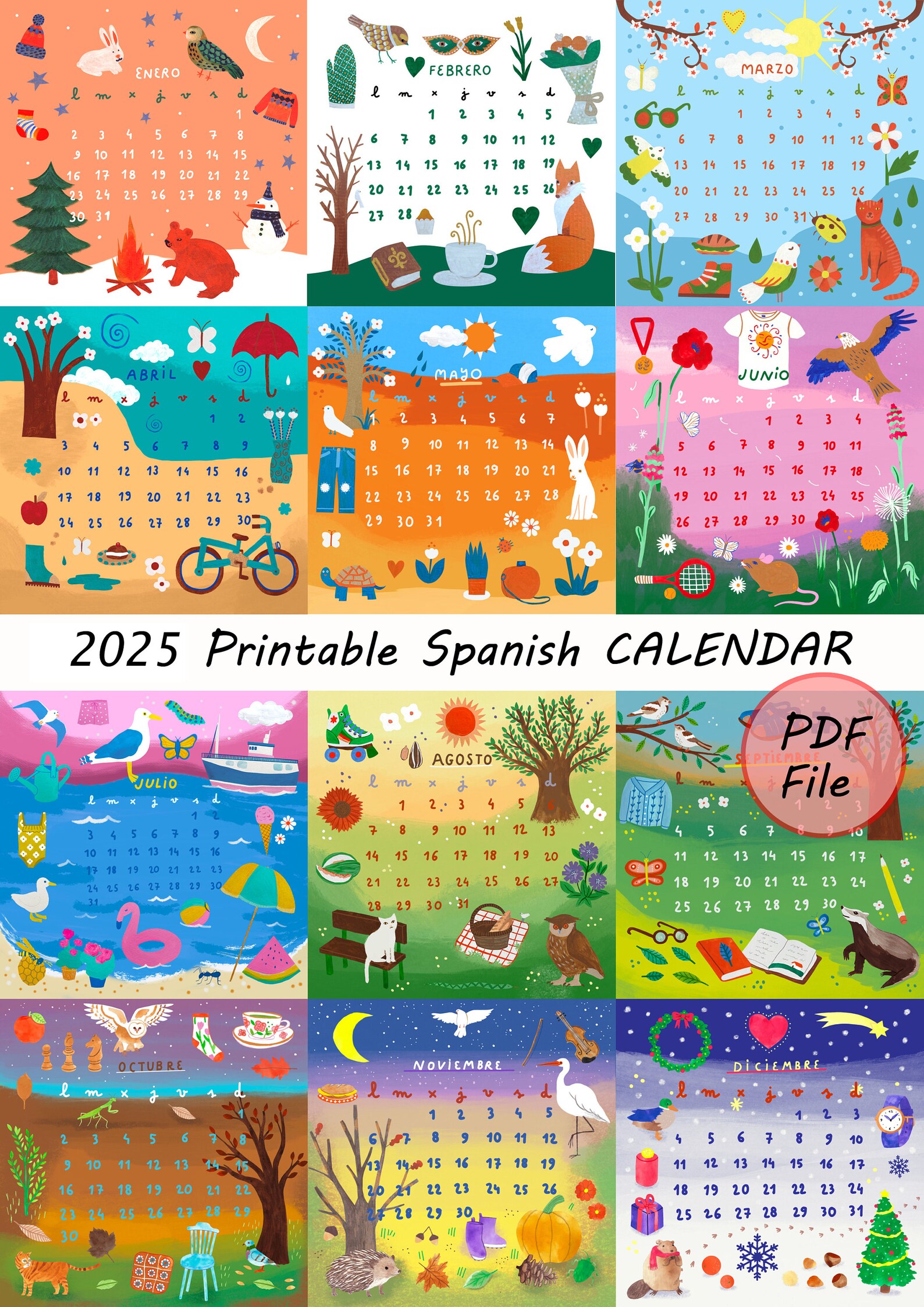 Homeschool Wall Calendar 2025 Calendar Kids, Classroom Calendar ...