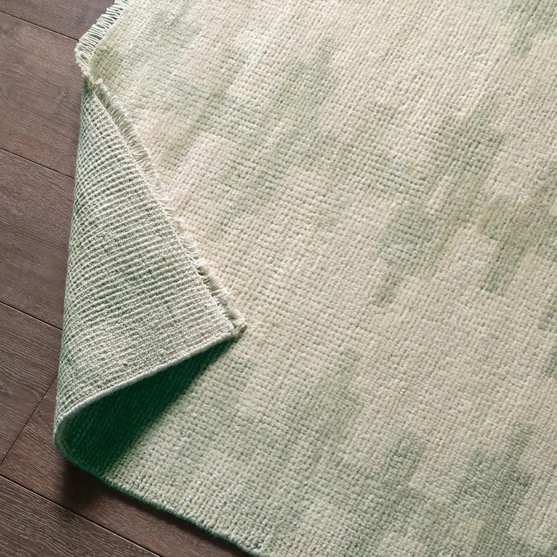 Hand Knotted Wool Area Rug, Handmade Luxury Rug, Modern Vintage ...