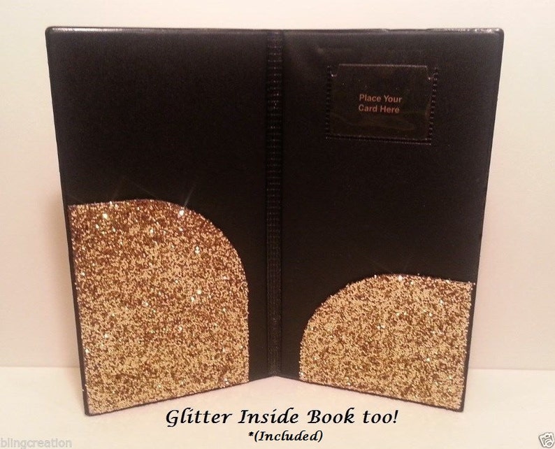 WINDOW SMALL FINE Glitter Bling Waitress Server Book - Etsy