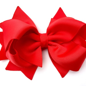 YOU PICK Color Hair Bows - 4 Inch Hair Bows, Hair Bows, Girls Bows ...