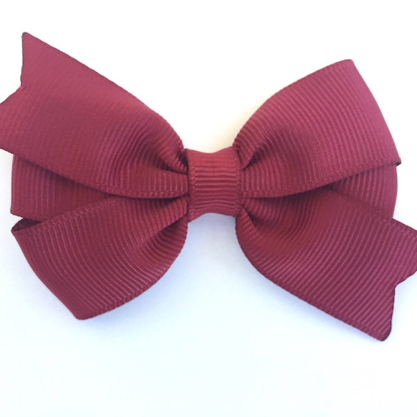 Maroon Hair Bow - Etsy