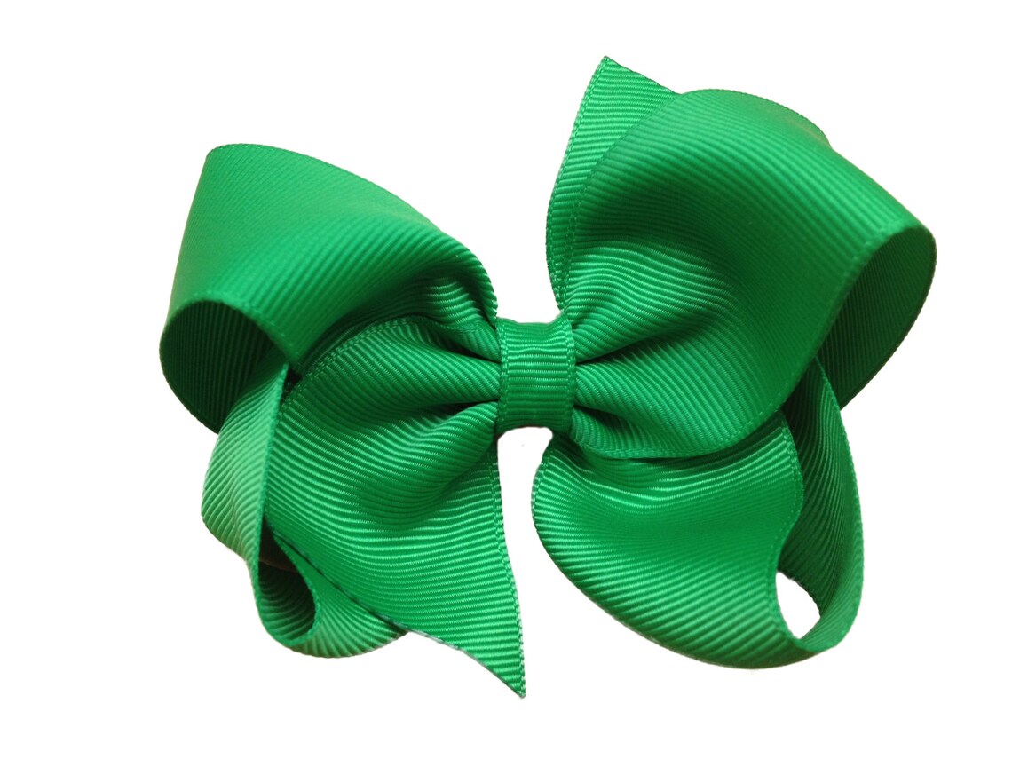 Emerald Green Hair Bow Hair Bows Girls Bows Boutique Bows - Etsy