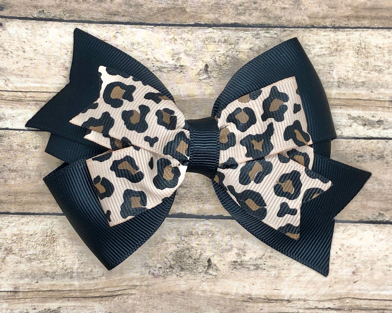 Leopard Print Hair Bow - Hair Bows, Girls Hair Bows, Toddler Bows, 4 ...
