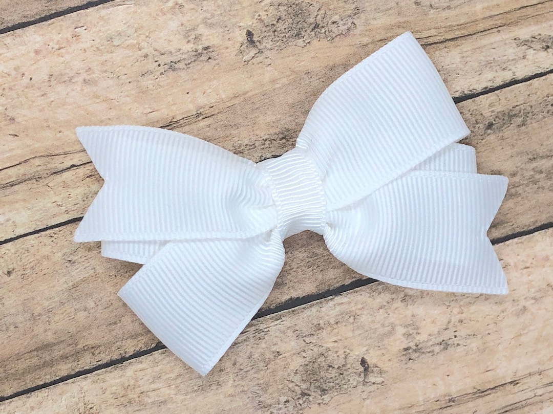 White Hair Bow Hair Bows, White Bows, Baby Bows, Bows for Girls ...