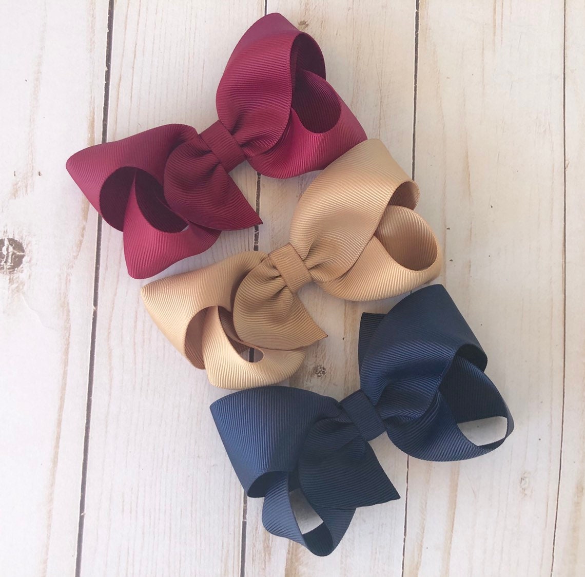School Uniform Hair Bow Set Hair Bows Bows Hair Bows for - Etsy
