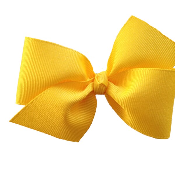 Yellow Hair Bow - Etsy
