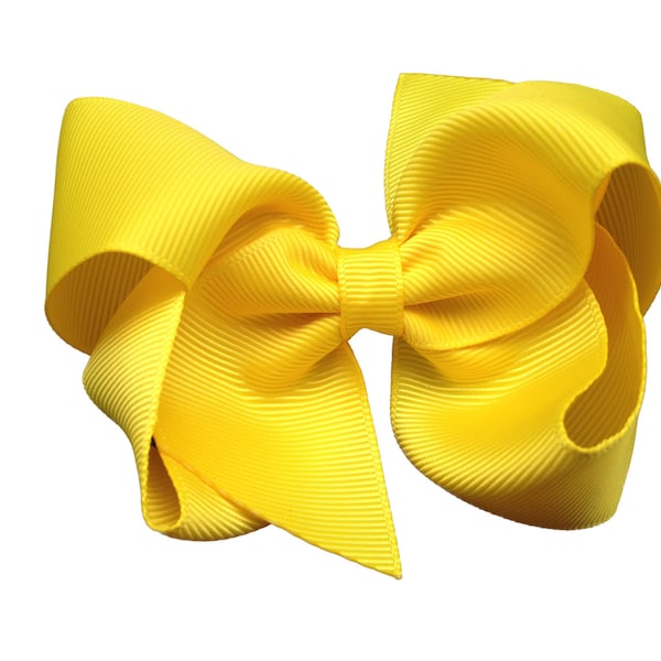 Yellow Hair Bow - Etsy