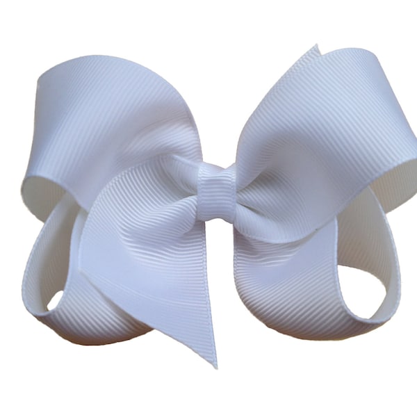 White Bow - Etsy