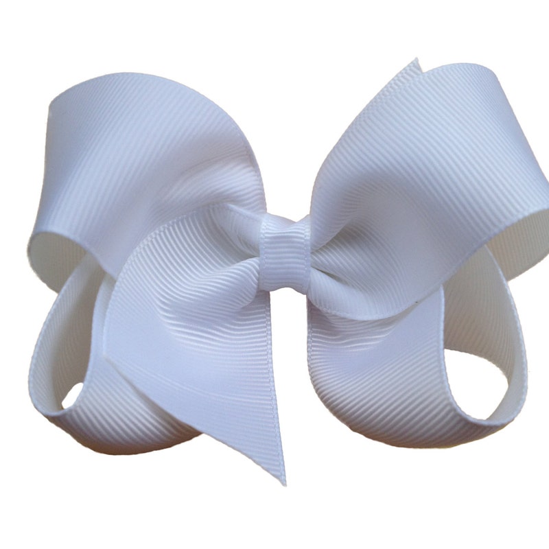 White Bow - Etsy