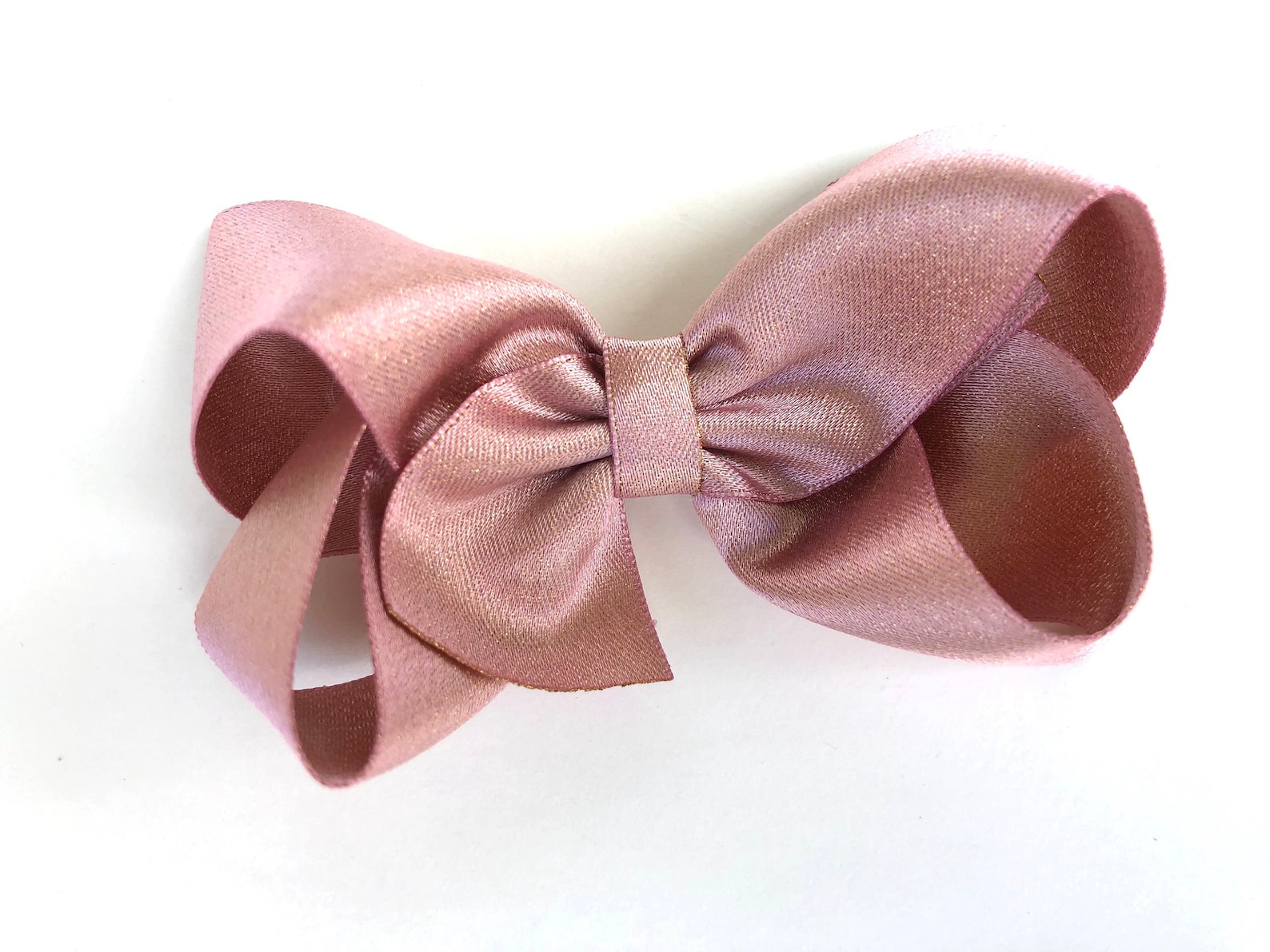 Rose Gold Hair Bow Hair Bows Bows Hair Clips Satin Bows - Etsy