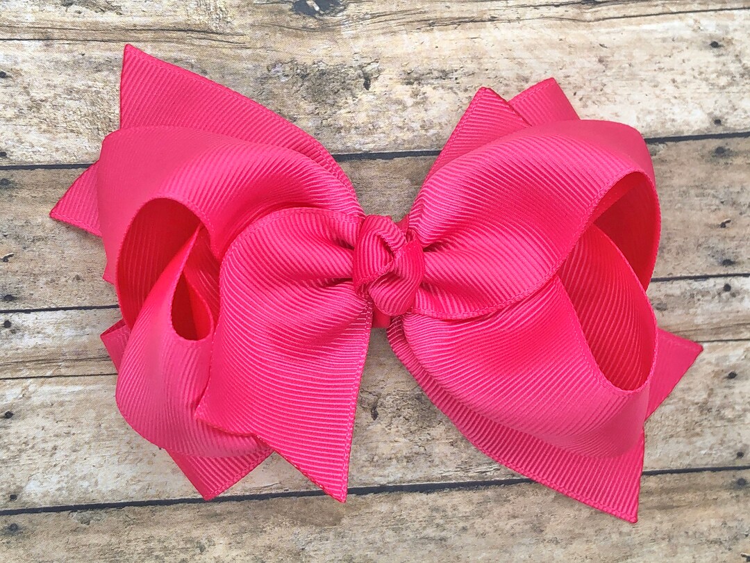 YOU PICK Color Hair Bows - 4 Inch Hair Bows, Hair Bows, Girls Bows ...