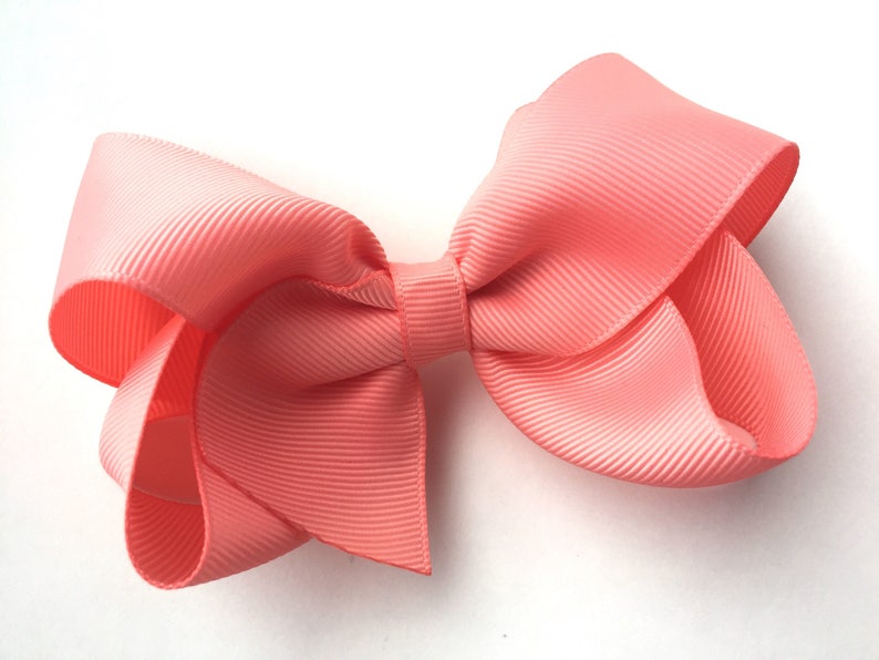 Light Coral Hair Bow Hair Bows Bows for Girls Girls Bows - Etsy