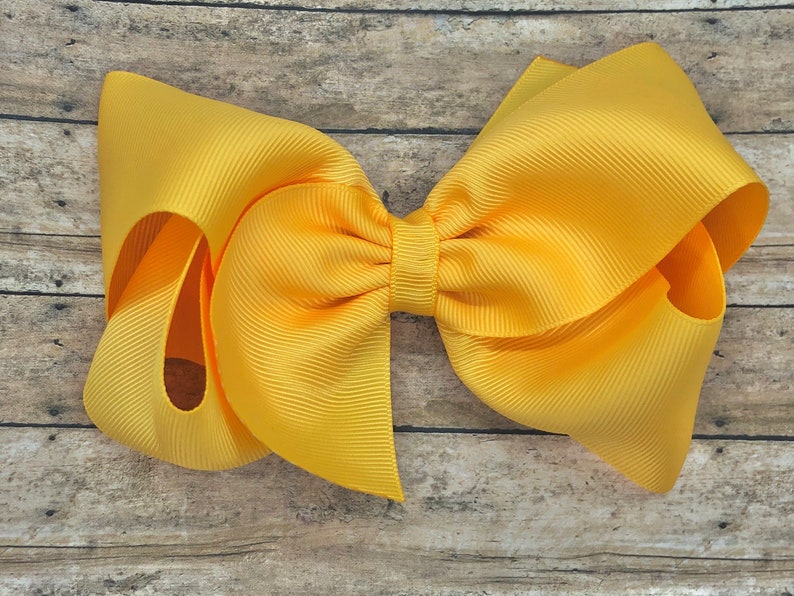 YOU PICK Color 5 Inch Hair Bow - 5 Inch Bows, Cheer Bow, Big Bows, Hair ...