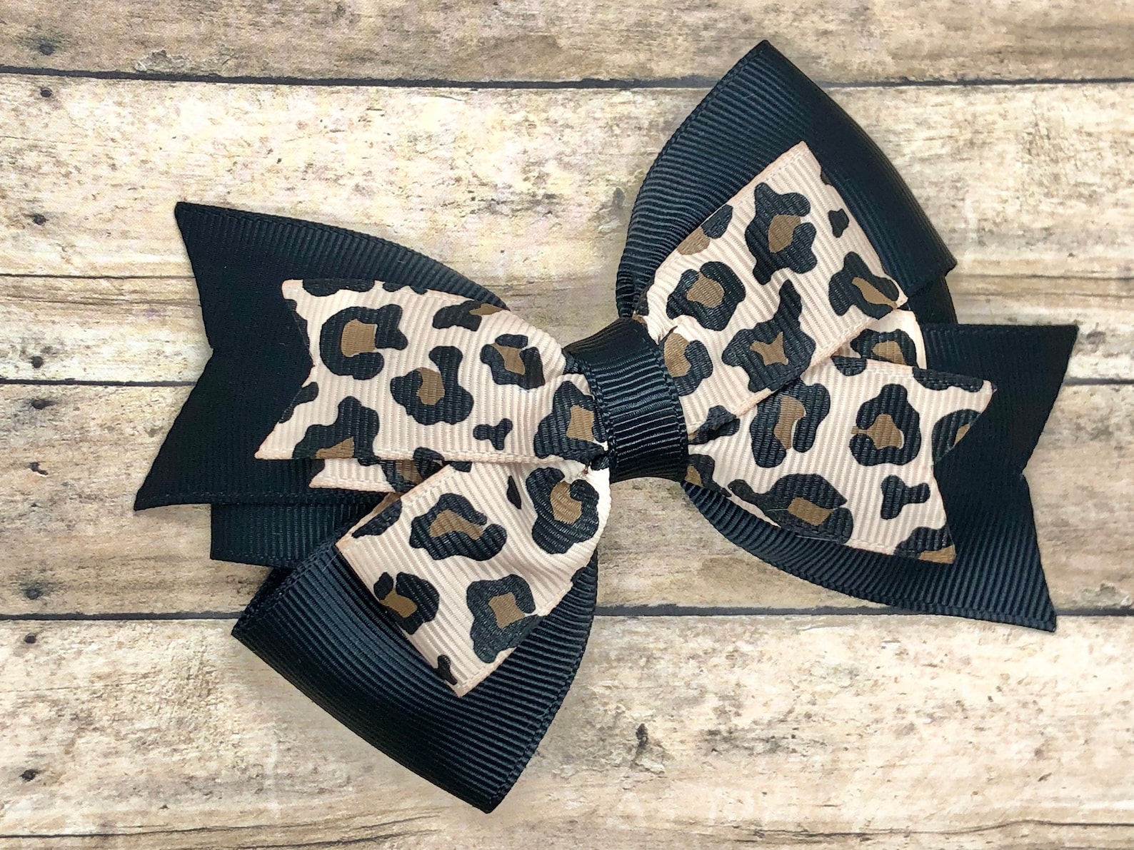 Leopard Print Hair Bow - Hair Bows, Girls Hair Bows, Toddler Bows, 4 ...