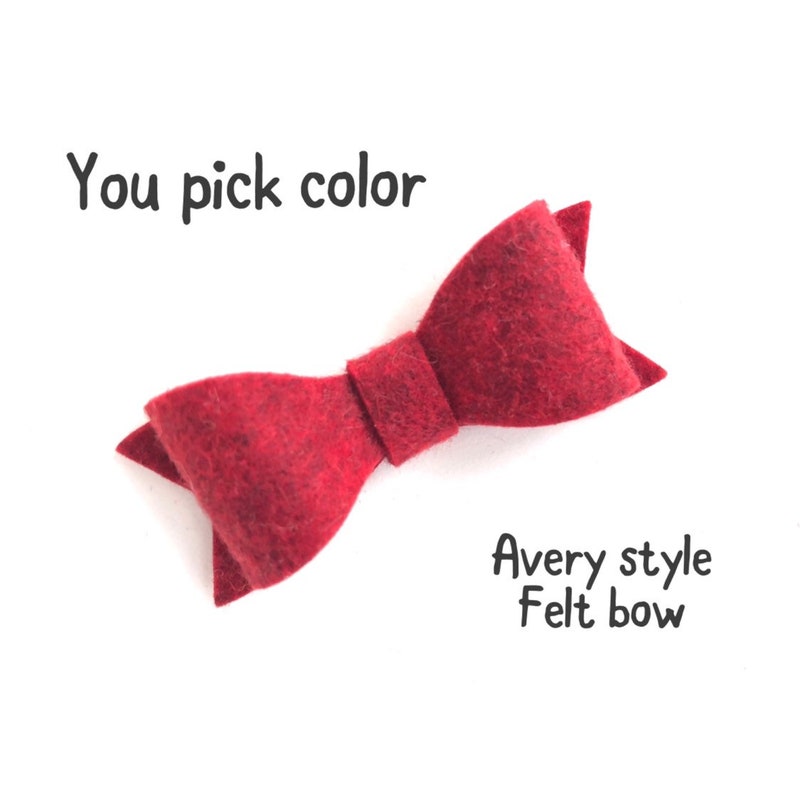 Felt Bow - Etsy