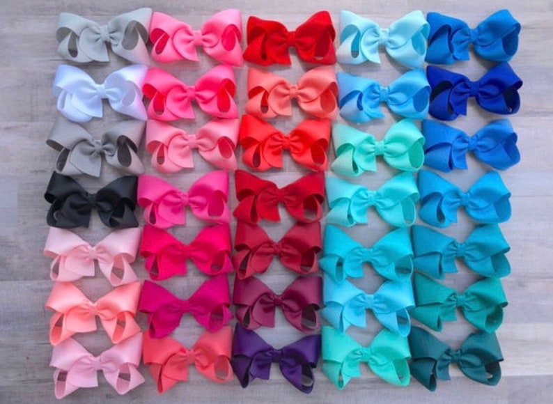 YOU PICK Color Hair Bows Hair Bow Girls Hair Bows Toddler - Etsy