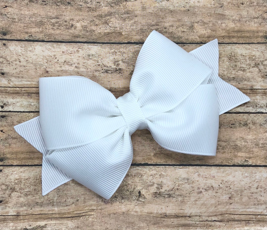 YOU PICK Color Hair Bows - 4 Inch Hair Bows, Pinwheel Bows, Hair Clips ...