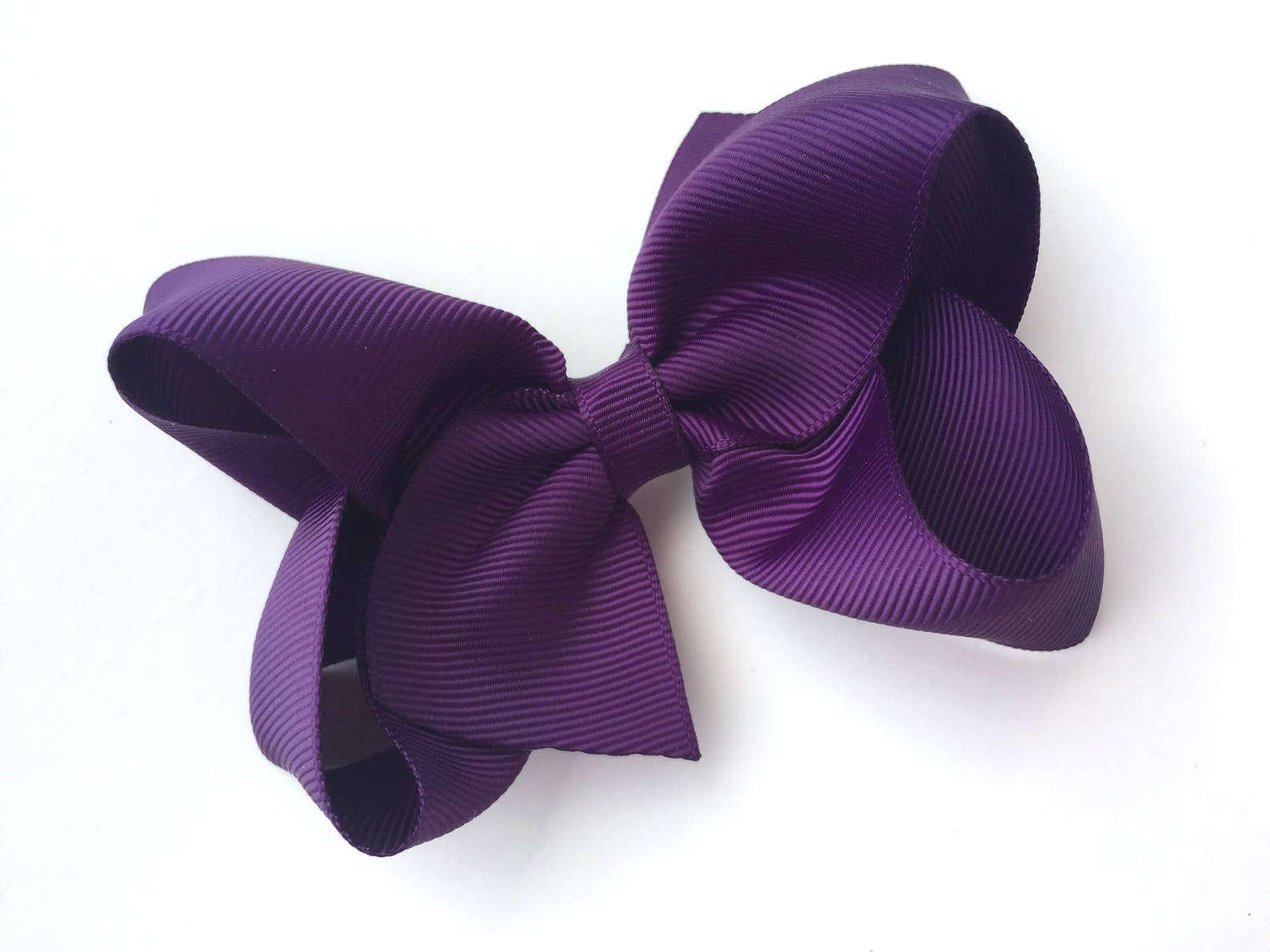 Dark Purple Hair Bow Hair Bows Bows Hair Clips Hair Bows - Etsy