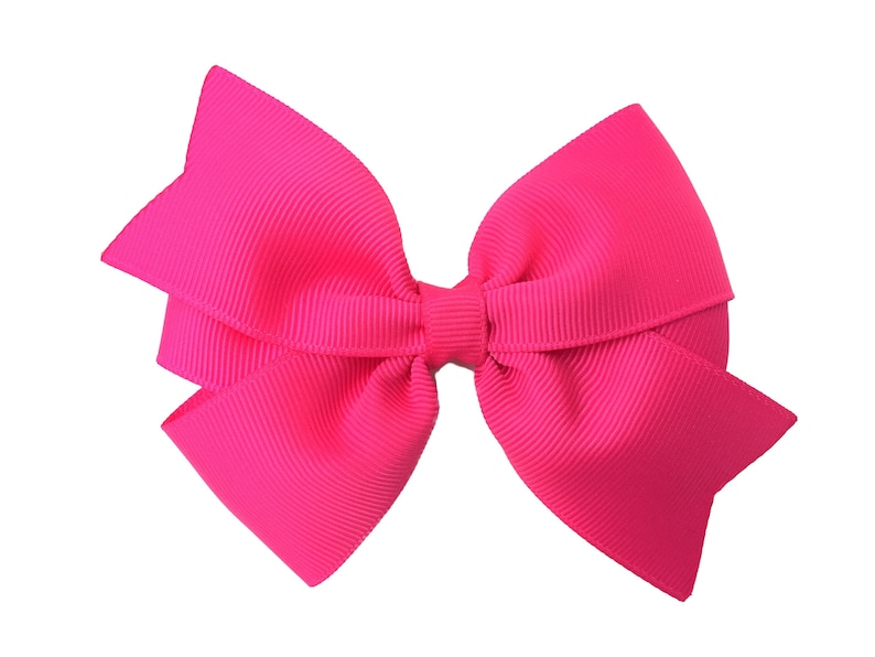 Hot Pink Hair Bow Bows for Girls Hair Bows for Girls | Etsy
