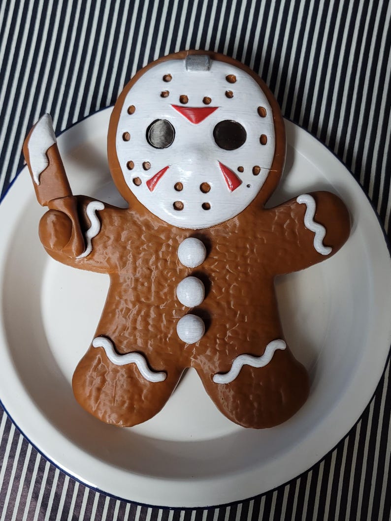 Big 3D Printed Horror Gingerbread Cookies. Scary Christmas Collection 1 ...