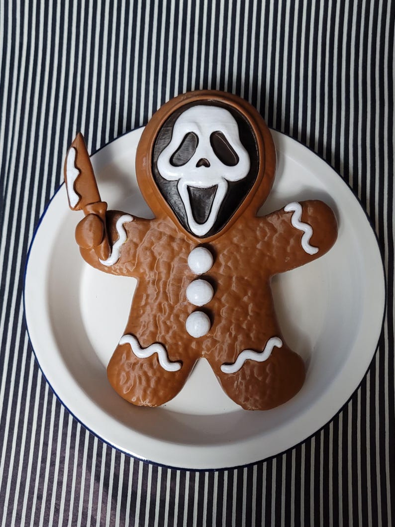 Big 3D Printed Horror Gingerbread Cookies. Scary Christmas Collection 1 ...