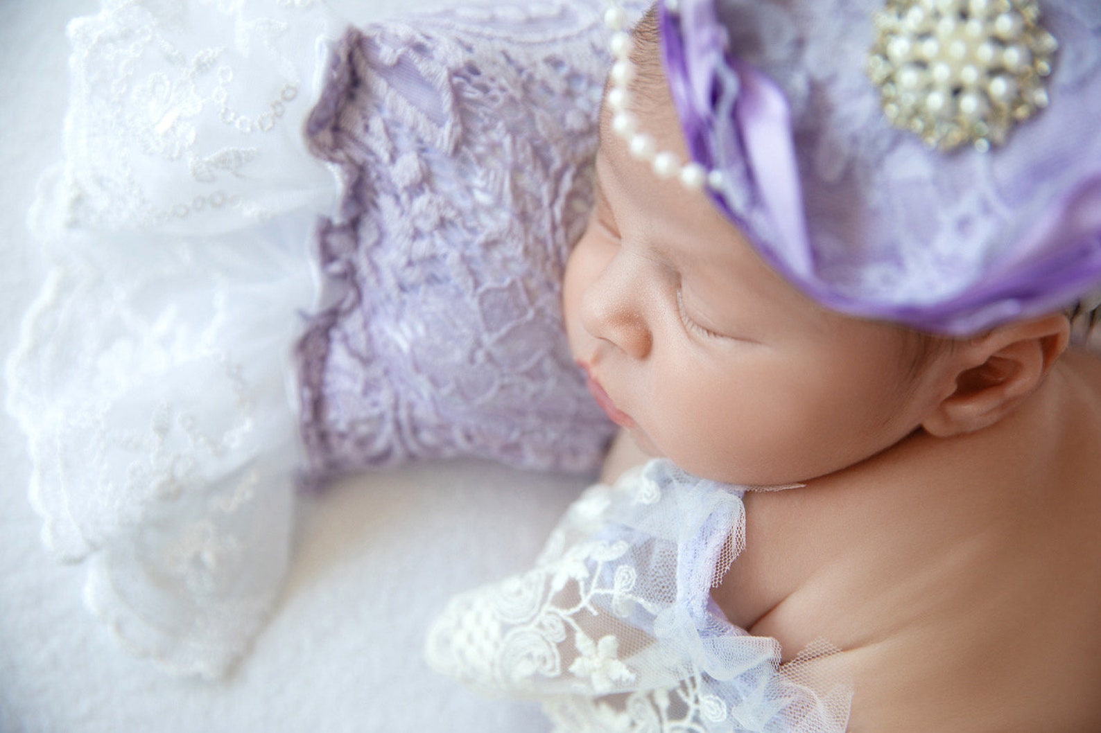 Lace Feather Baby Girl Romper Set, Newborn Photo Prop, Newborn Romper ...