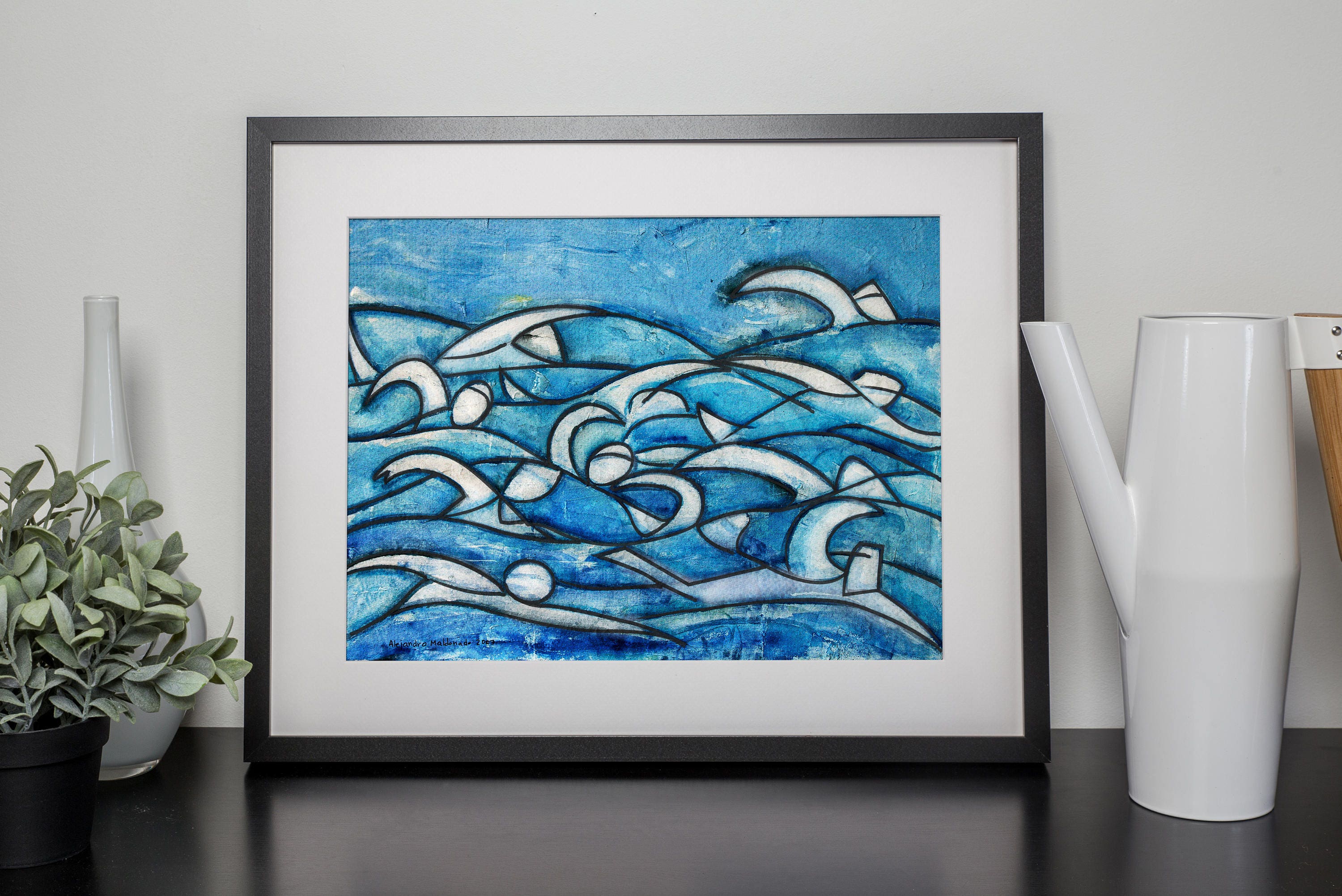Swimming Sequence - Swim Art Print - Triathlon Wall Decor - Gift for ...