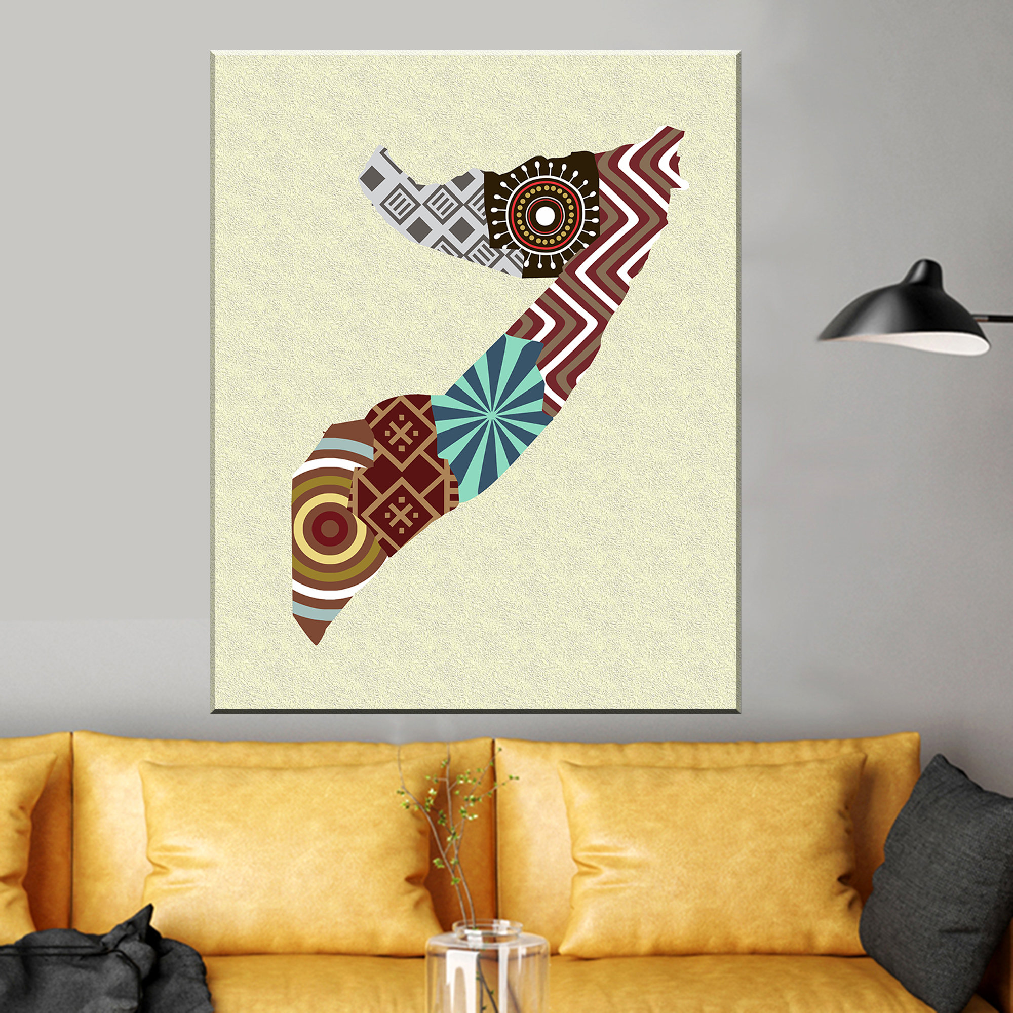 Somalia Map Art Print Wall Decor Somalia Poster Mogadishu | Etsy