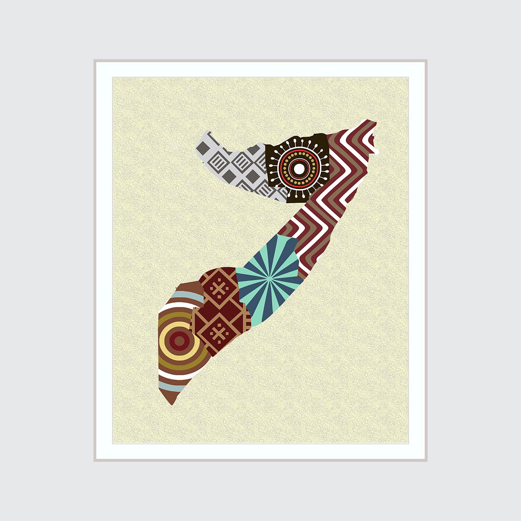 Somalia Map Art Print Wall Decor Somalia Poster Mogadishu | Etsy