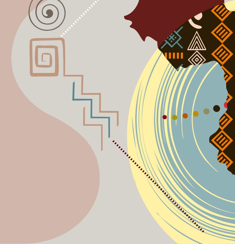 Malawi Map Art Lilongwe East Africa Poster Abstract Cubist - Etsy