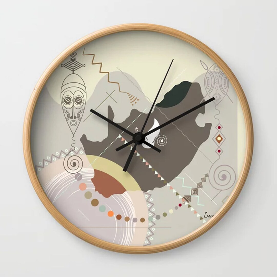 South African Gift Wall Clock, Johannesburg Zulu Timepiece - Etsy