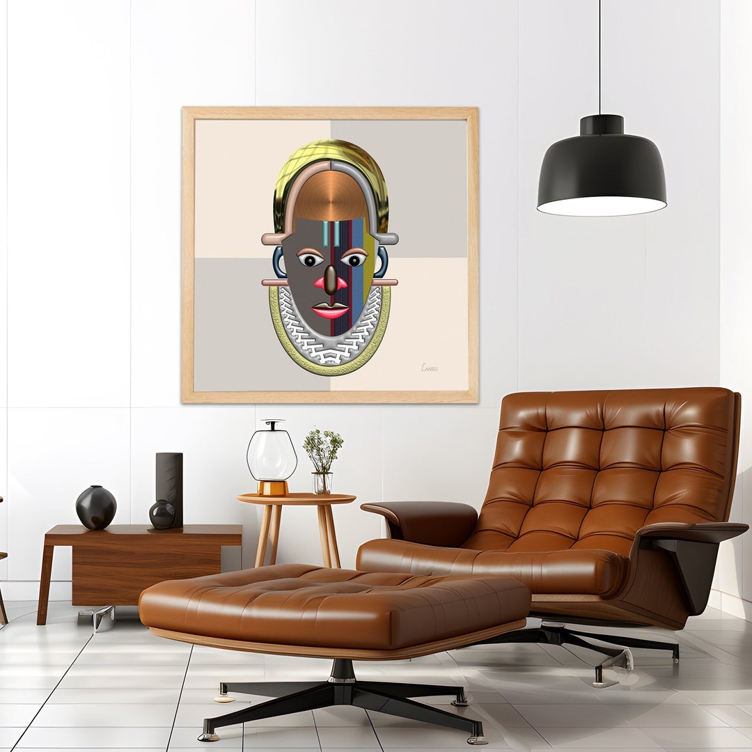 African Mask Festac 77 Nigerian Traditional Benin Decor Print - Etsy Canada