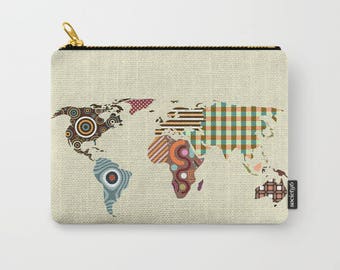 World Map Purse | Etsy