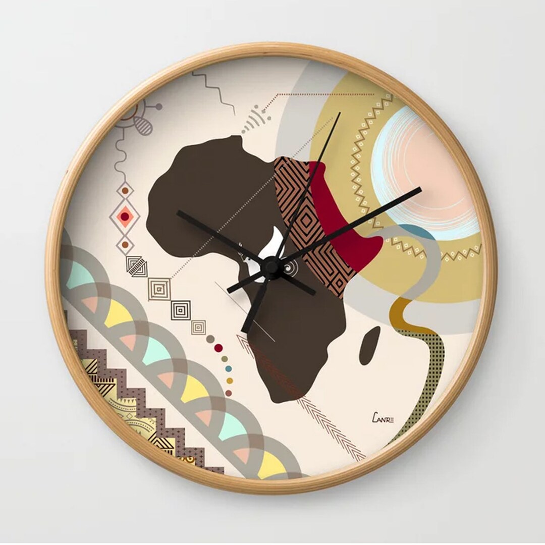 African Clock, Afrocentric Gift, African American Timepiece ...