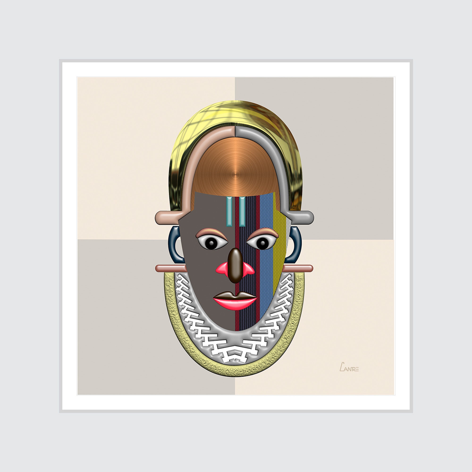 African Mask Festac 77 Nigerian Traditional Benin Decor Print - Etsy Canada