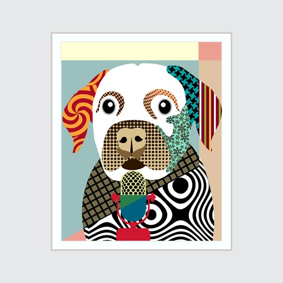 Labrador Retriever Art Print Lab Dog Picture | Etsy