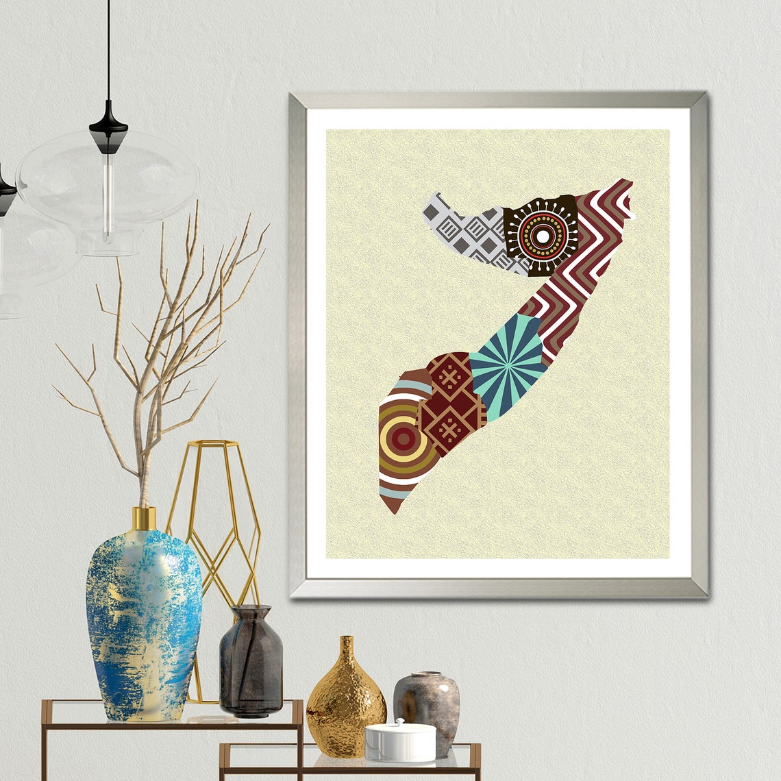 Somalia Map Art Print Wall Decor Somalia Poster Mogadishu - Etsy Canada
