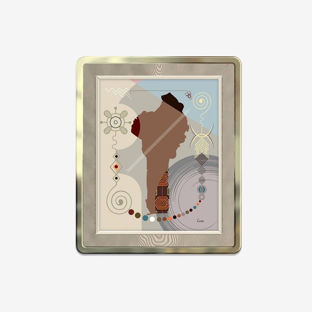 Benin Map Art Print Wall Décor Porto-novo West African Poster - Etsy