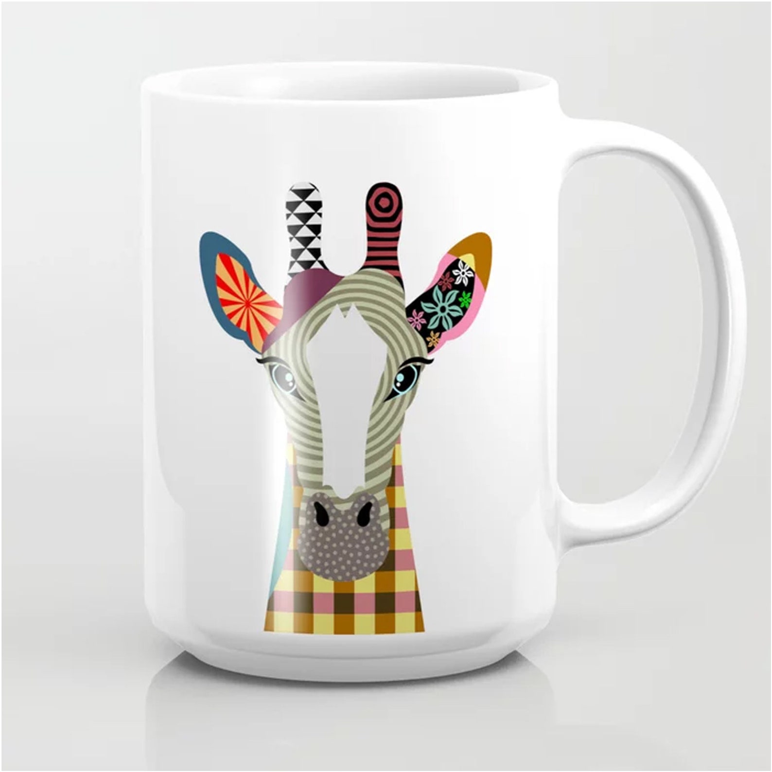 Giraffe Mug Jungle Animal Ceramic Cup - Etsy Canada