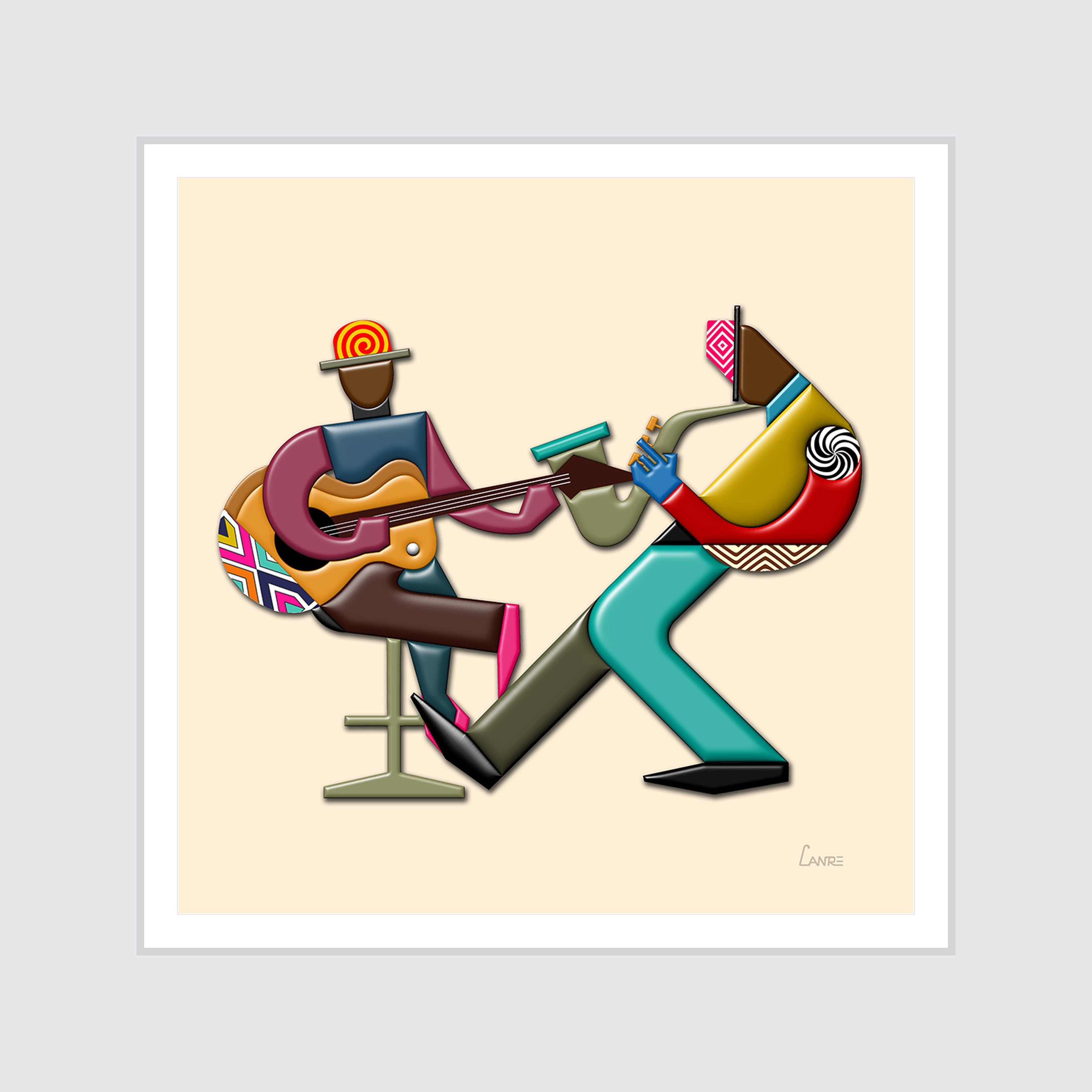 Jazz Guitar Paintings