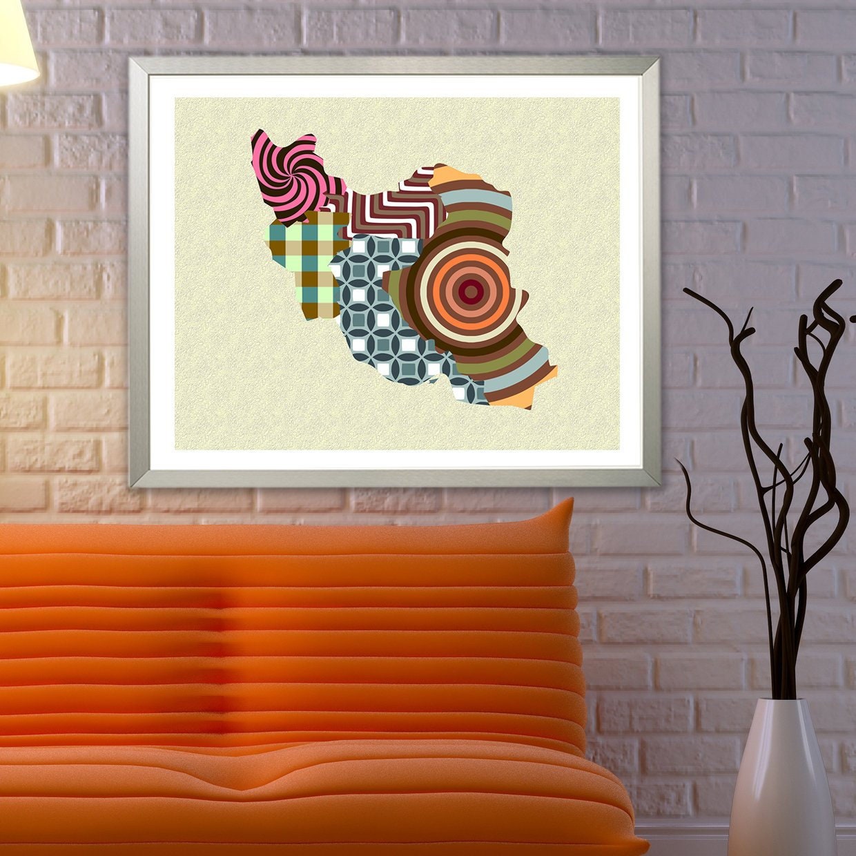 Iran Map Art Poster Tehran Isfahan Tabriz Persian Print - Etsy Canada