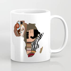 African Unity Pro Black Afrocentric Decor Map Black Love Africa Unity ...