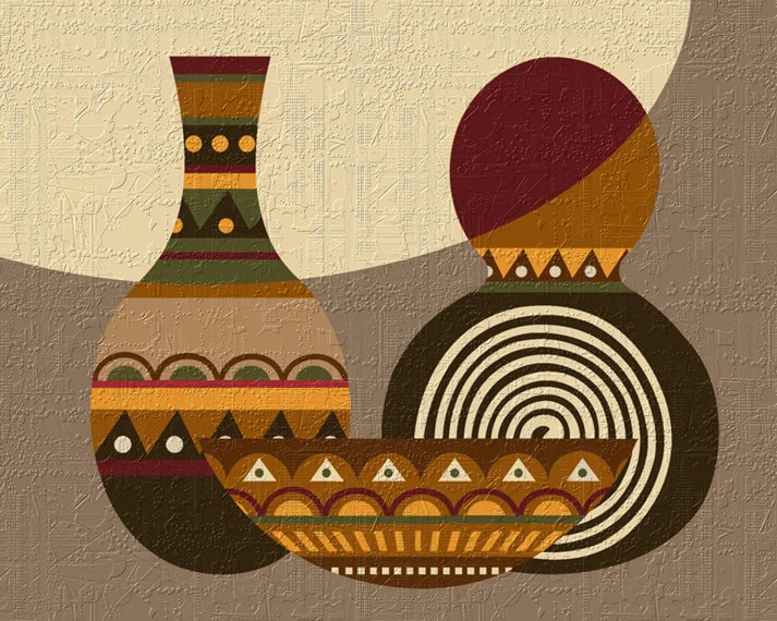 African Calabash Gourds Afrocentric Decor Ethnic African | Etsy