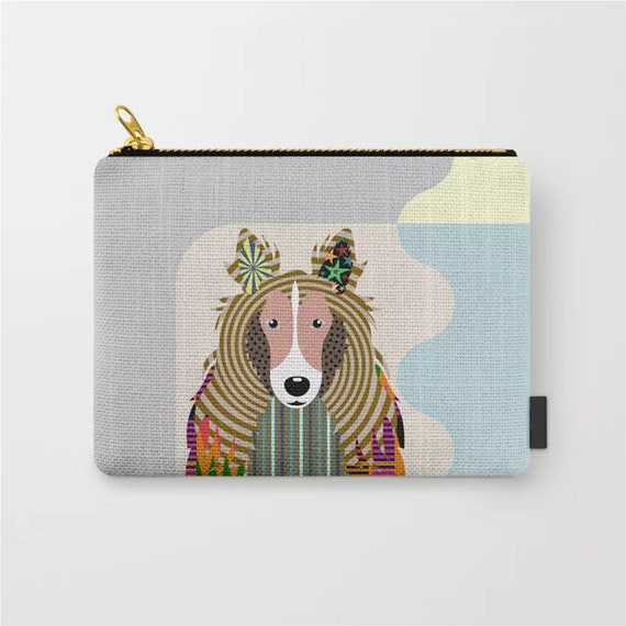 Sheltie Purse Shetland Sheepdog Dog Zipper Pouch - Etsy Canada