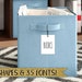 Custom Hang Tag Laminated Hang Tags Fabric Cube Storage Bin - Etsy