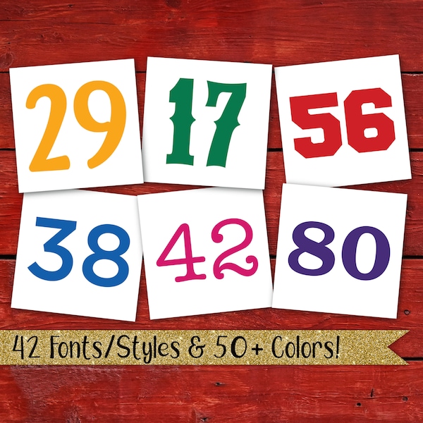 Mailbox Number Vinyl Decals - Etsy