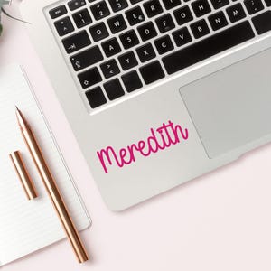 Cursive Name Sticker, Script Name Decal, Girly Name Sticker, Script ...